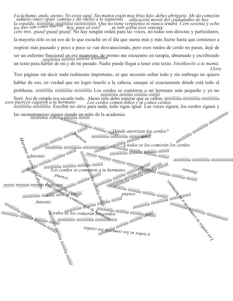 Onomatopeya para el chillido de un cerdo – Campos de Plumas